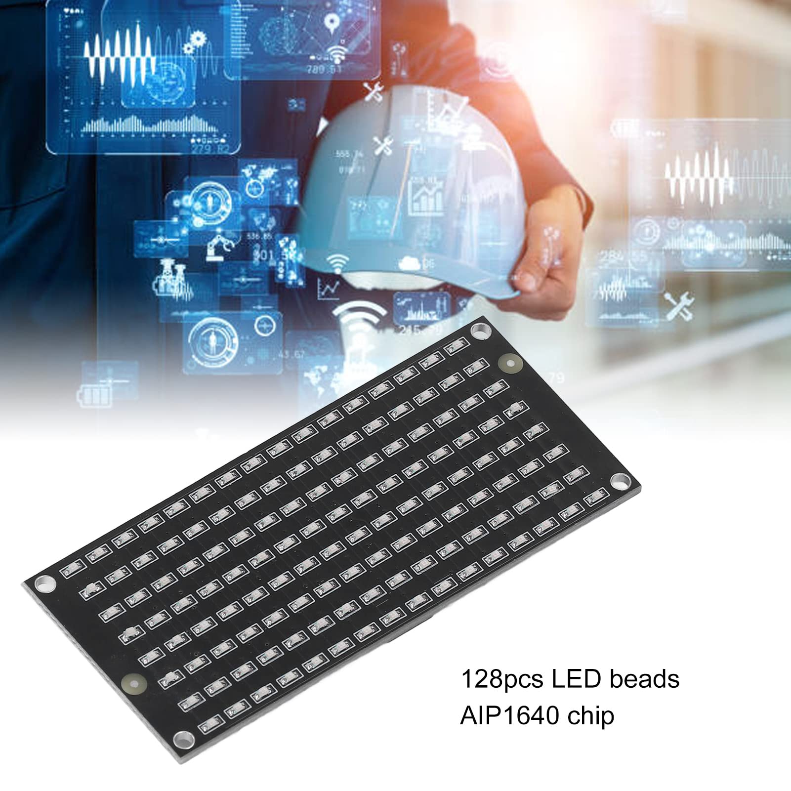 DC 3.3-5V 8 X 16 LED Light I2C Communication Display Module for Arduino Microbit