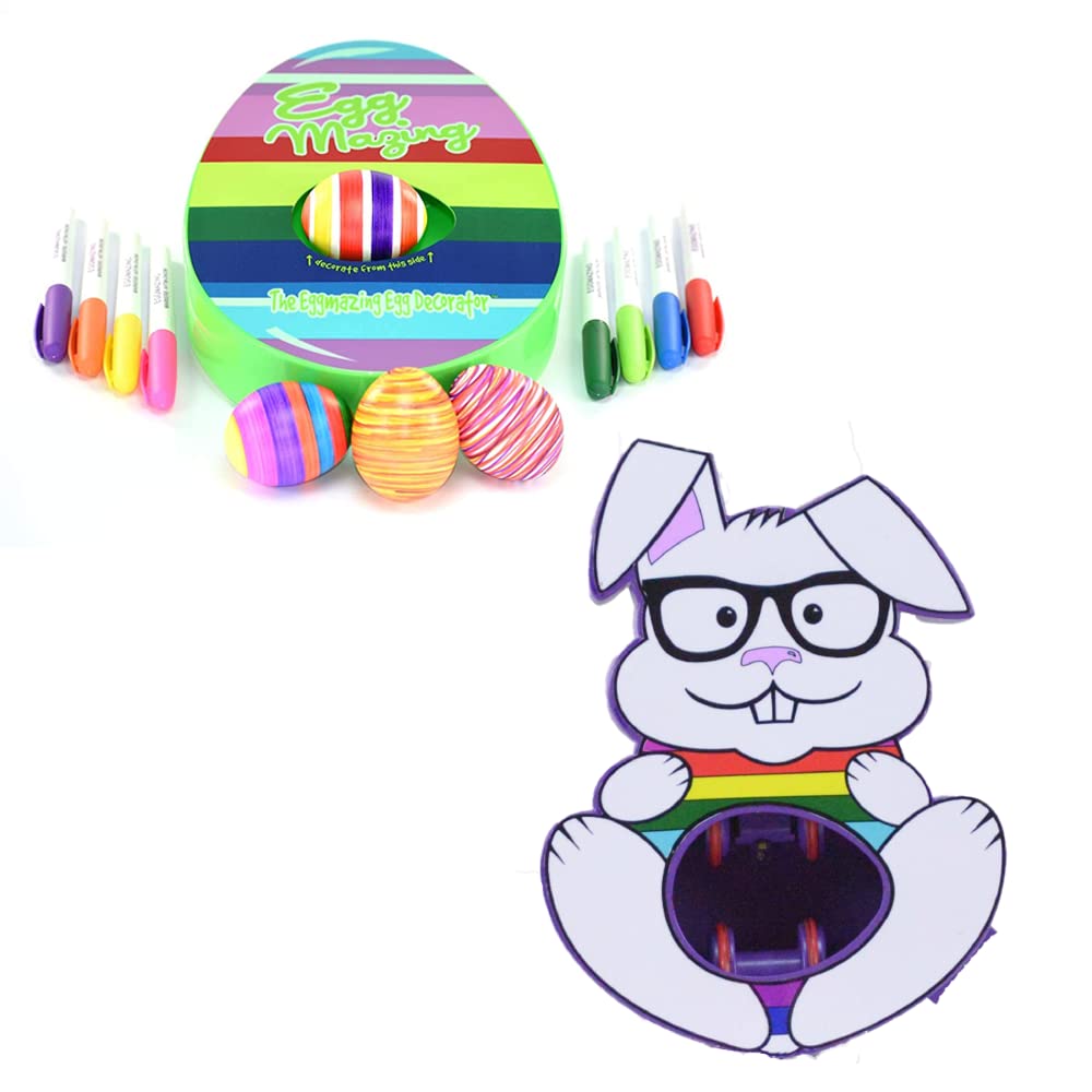 The Eggmazing Egg Decorator The Original Easter Egg Decorator Kit & Bunny EggMazing Egg Decorator Kit - Arts and Crafts Set