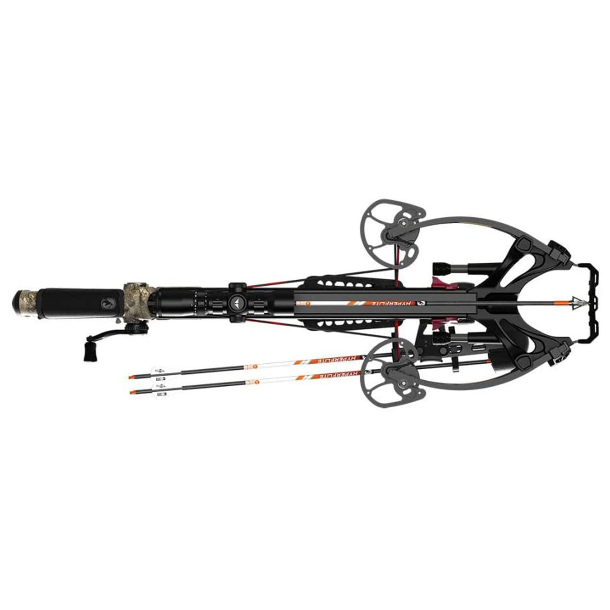 BARNETT HyperTac Crossbow Package with 1.5-5x32 Illuminated Scope, 3 Arrows, Quiver, Pro 430 with Crank Device
