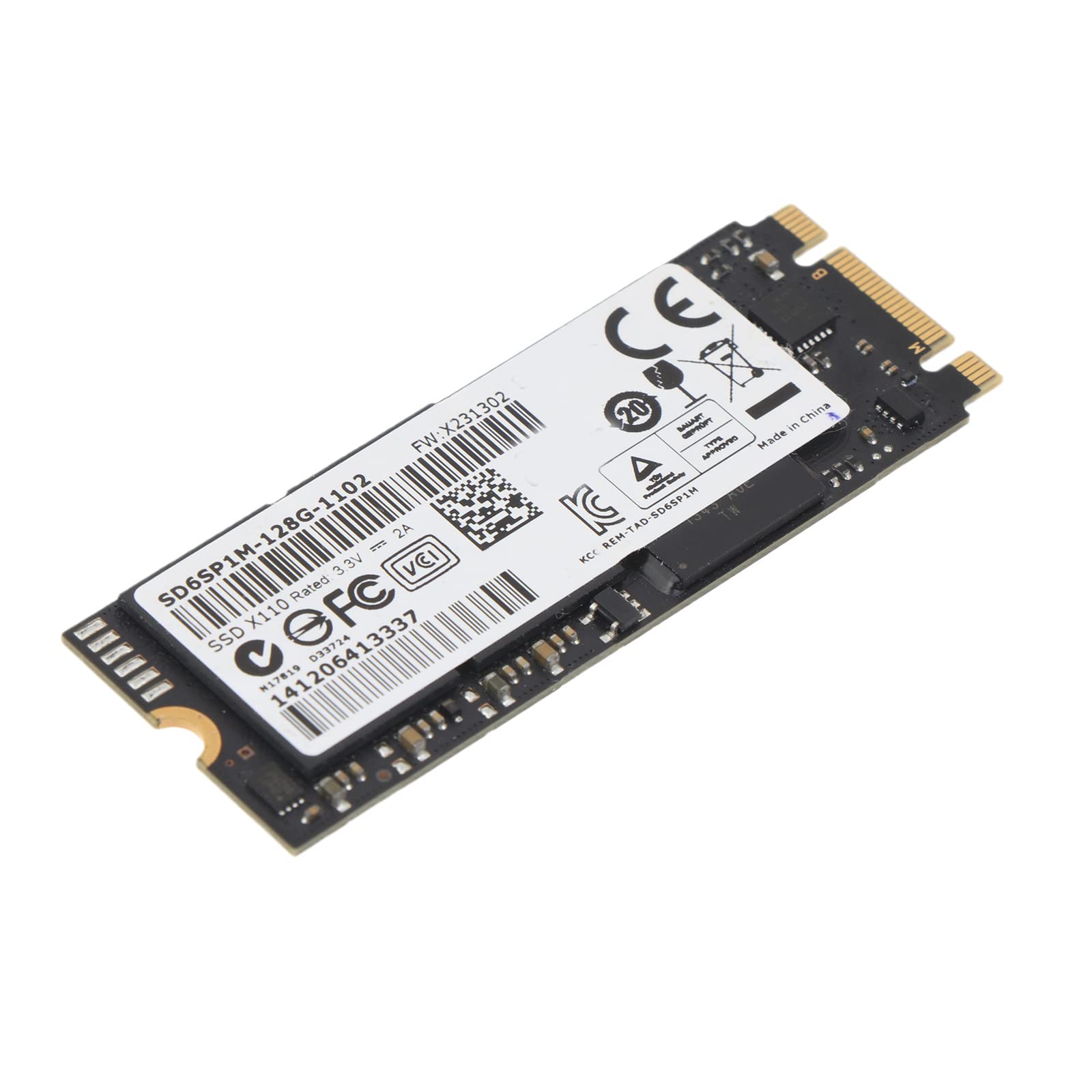 BYNNIX Original 128GB SD6SP1M 128G M.2 NGFF 2260 SSD X110 Series Formated Work Used Hard Drive Disk sd6sp1m-128g SSD