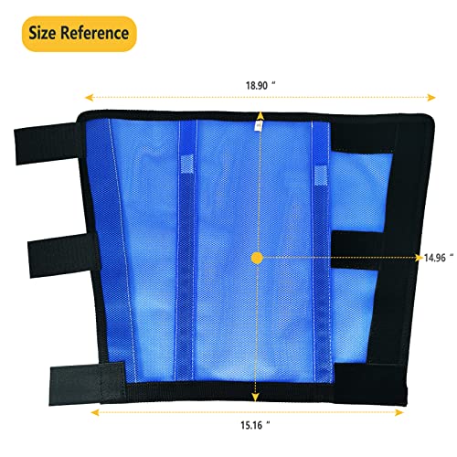 lurexes Horse Care Boots Breathable Mesh Fly Boots Loose Horse Leggins for Reducing Stomping, Stress & Fatigue Leg Wraps Protective Gear Set of 4