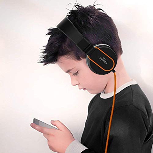 ELECDER Kids Headphones Children Girls Boys Teens Foldable Adjustable On Ear Headphones 3.5mm Jack Compatible Cellphones Computer Kindle MP3/4 Airplane School Tablet