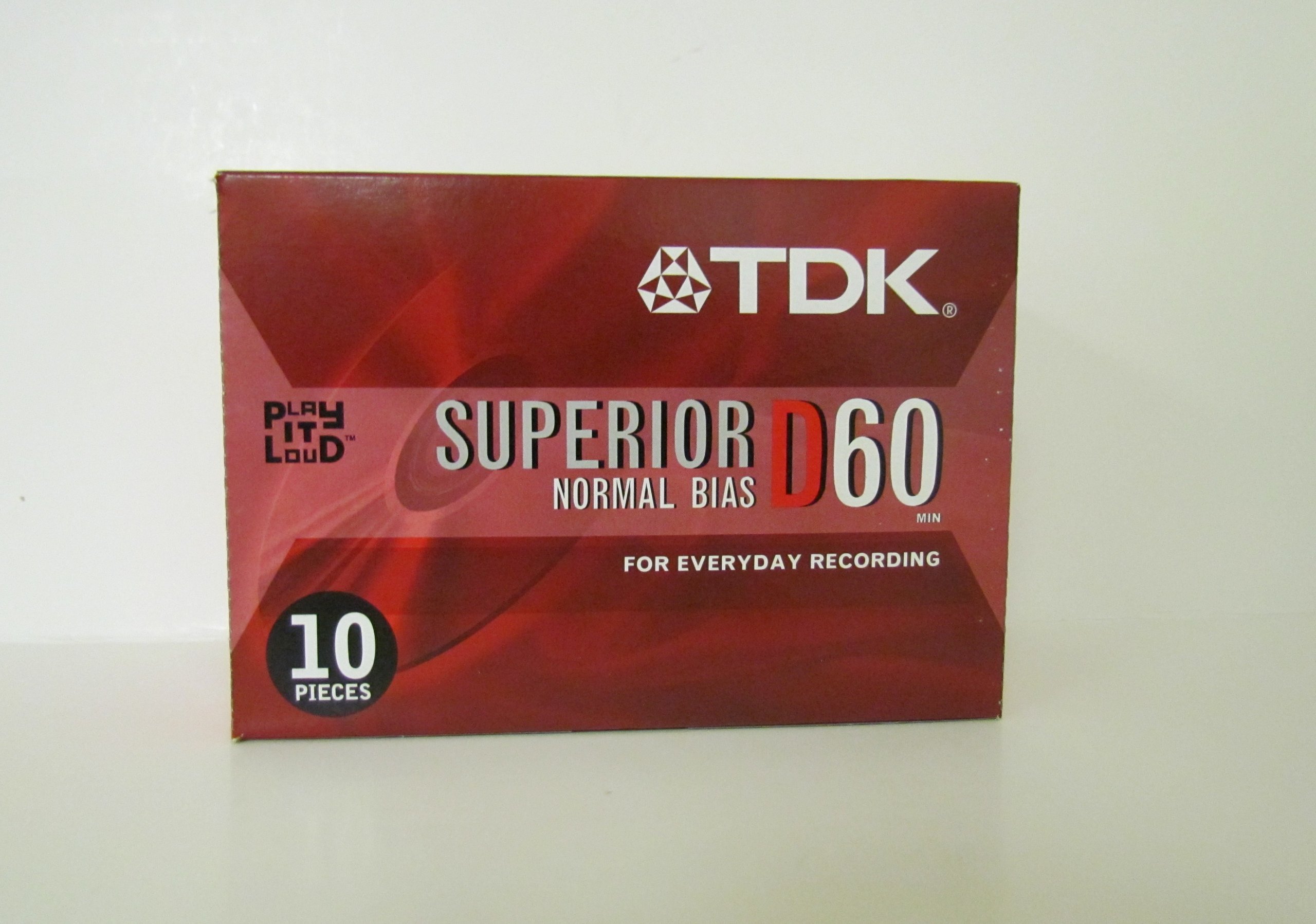 TDK D-60 Voice Grade Audio Cassette Tapes (2) 10pks or 20 Tapes Total