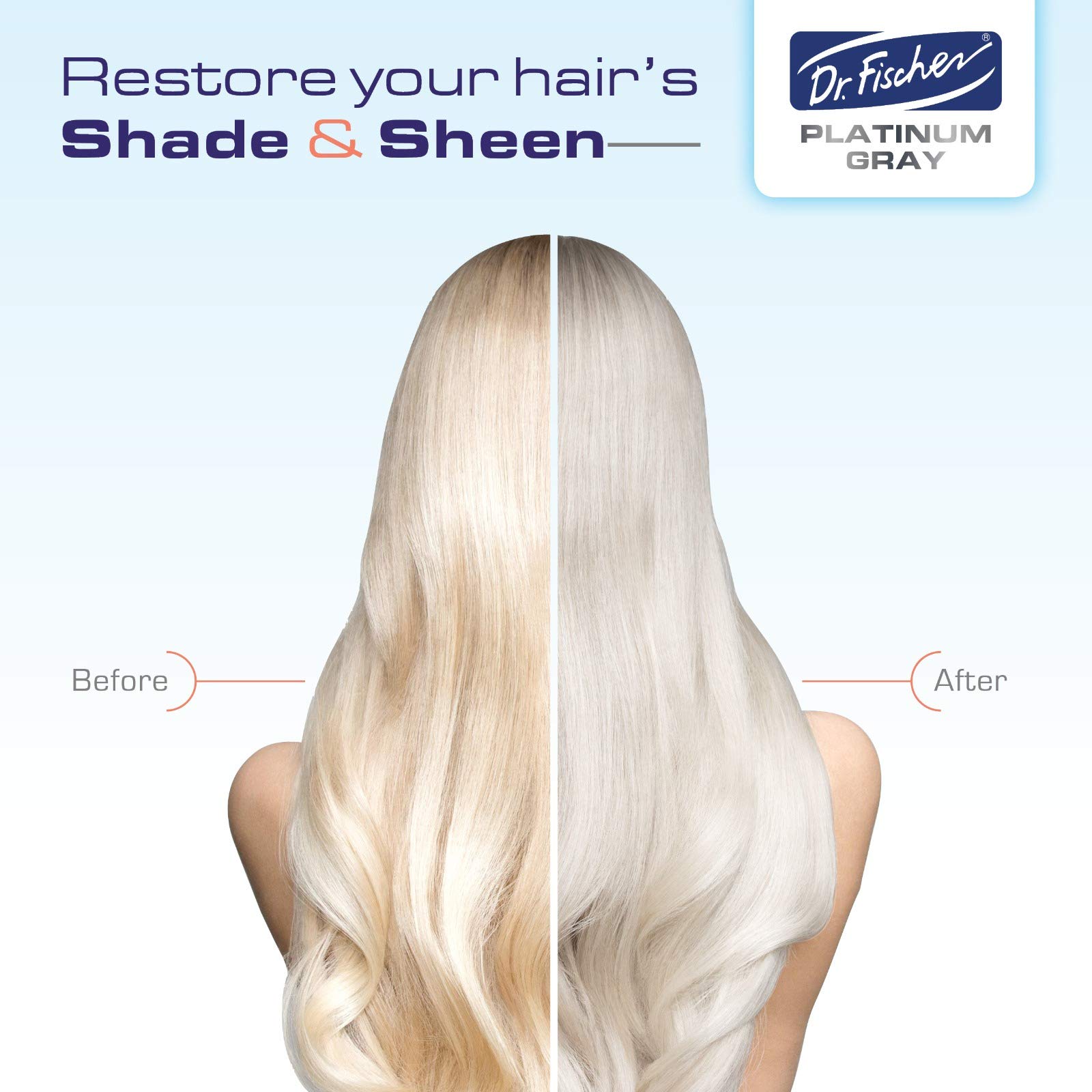 Dr. Fischer Purple Hair Mask and Purple Shampoo for Healthy Gray and Silver Hair.
