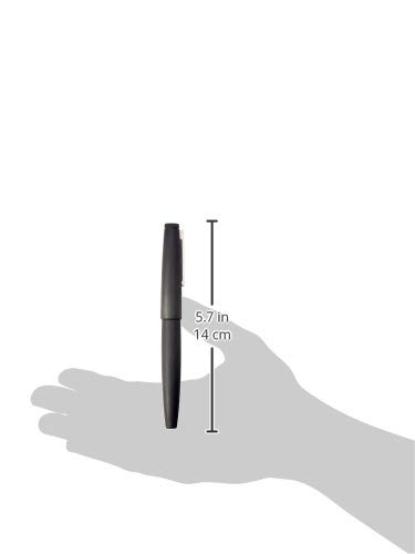 LAMY Black 2000 Fountain Pen with 14ct. Platinum-coated Gold Fine Nib (L01F)