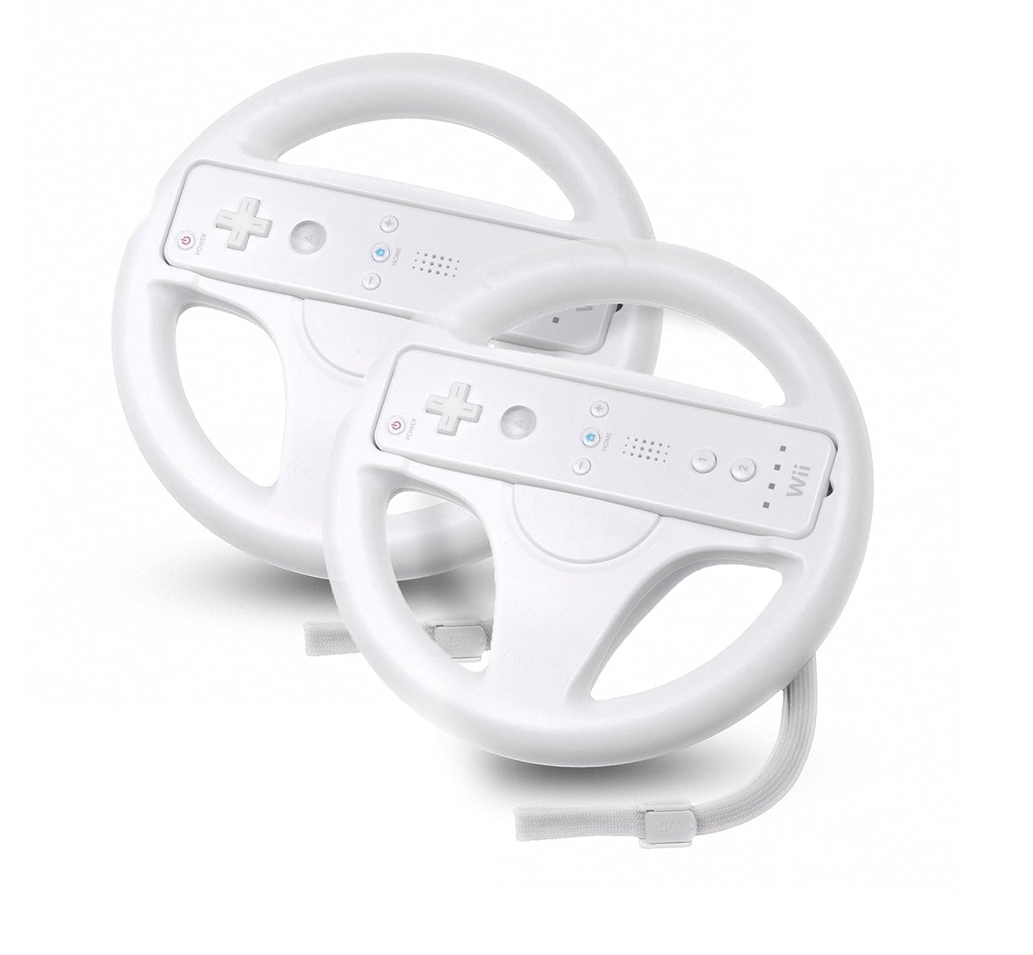 Beastron Mario Kart Racing Wheel, 2 Sets White Color Bundle