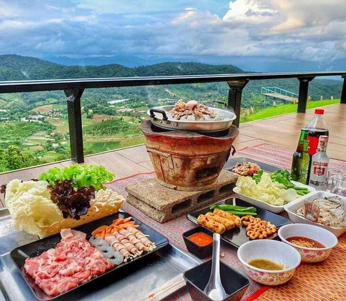 Cozinest Mookata Thai Korean Bbq Smoke Steak Grill Charcoal Pan Pork Hot Pot Aluminium Asian Cookware Style 12" 14" 16" (14 inch (35 cm)