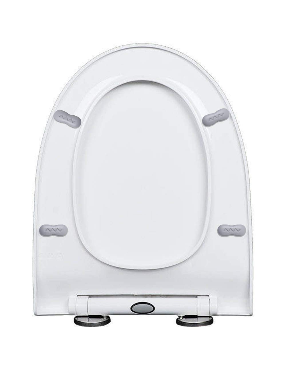Bidet Bumper, 4PCS Height-increasing Pads, Universal Seat Bumper Kit with Strong Adhesive, Replacement Bumpers for Toilet Seat