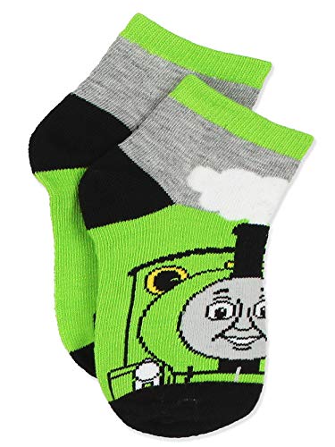Thomas the Train & Friends Boys 6 pack Socks (Small (4-6), Thomas Grey/Multi)