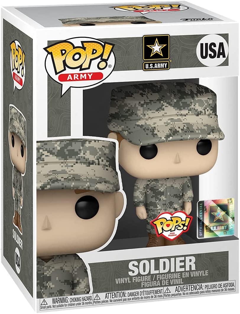 US Army - Soldier in Combat Uniform! Funko Pop Vinyl Figure (Bundled with Compatible Pop Box Protector Case)