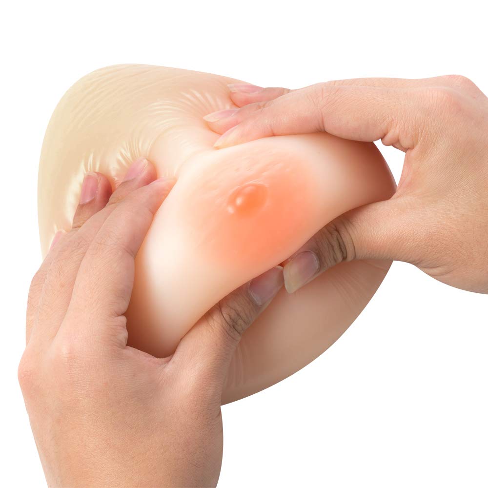Aonkey Silicone Breast Forms Fake Boobs for Crossdresser/Mastectomy Patient.. (XXXXL(1600g/pair), Nude