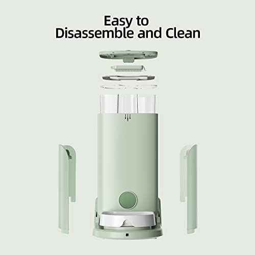 CATLINK Automatic Cat Feeder, 3.5L WiFi Smart Cat Dispenser with Ceramic Bowl for Dry Food/Freeze-Dried, Timed Cat Feeder, Portion Control, App Control with Health Report for One Cat (Young Green)