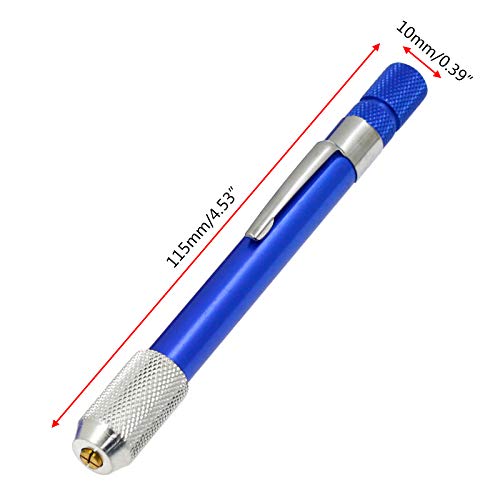 Bonsicoky 21Pcs Metric Mini Micro Drill Bit Set, HSS Twist Drill Bits with Mini Pin Vise & Plastic Case, Precision Drilling Hand Tools for Wood Jewelry DIY Carving Drilling