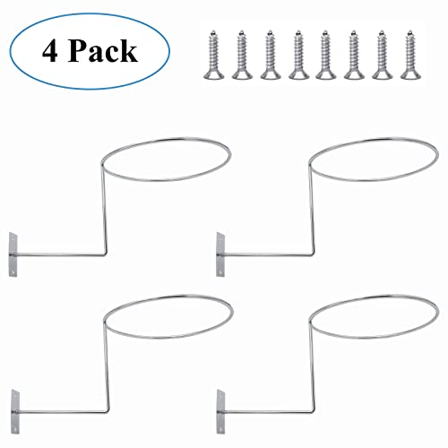 GrliTra Set of 4 Metal Hat Holder Wall Mounted Hat Rack for Baseball Cap or Cowboy Hat Rack Storage, Wigs Organizer Display Racks Cowboy Hat Rack Ball Wall Mounted Multifunctional Rack