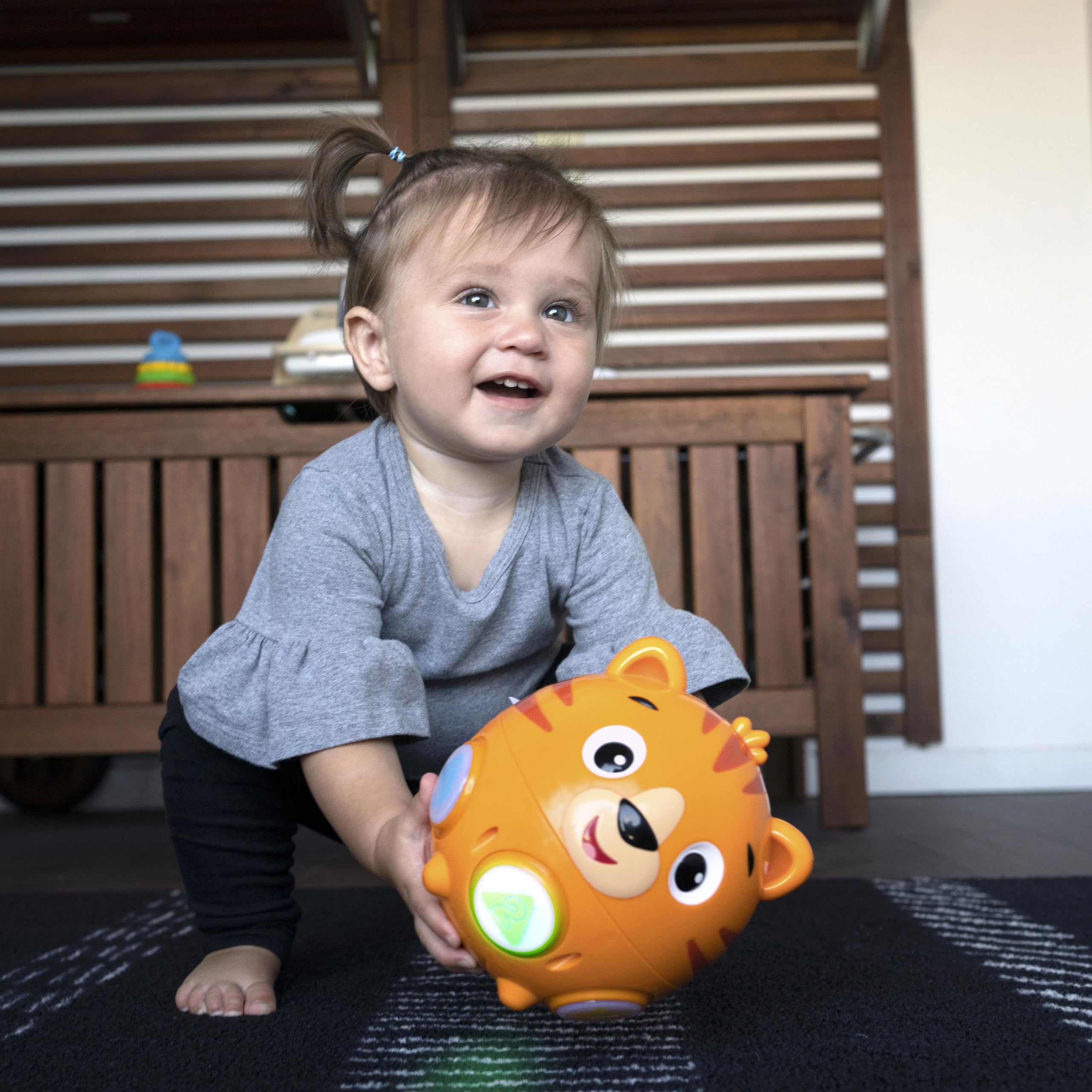 Baby Einstein Tinker's Crawl Along Songs Tummy-Time Musical Toy with Lights, Ages 6 Months +