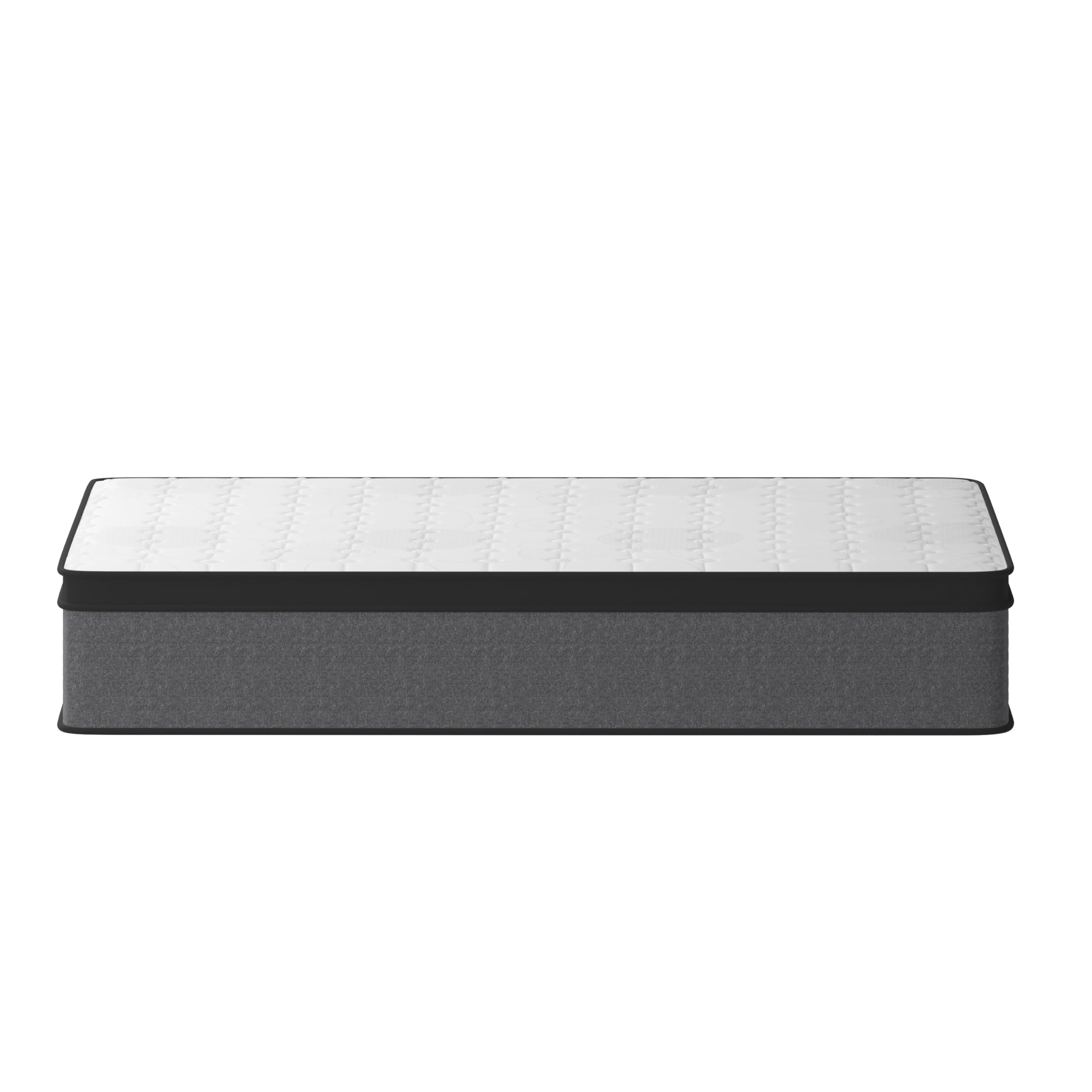 Merrick Lane Lofton 13" Euro Top Hybrid Mattress - Full Size - Individually Wrapped Pocket Springs - Certi-PUR US Certified Foam - Ships Compressed in a Box