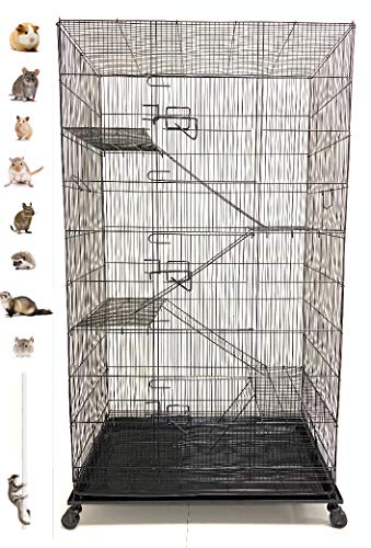 Extra Large 5 Levels Guinea Pig Hamster Rodent Degu Dagus Ferret Chinchilla Sugar Glider Squirrel Rat Mice Rabbit Cat Critter Cage