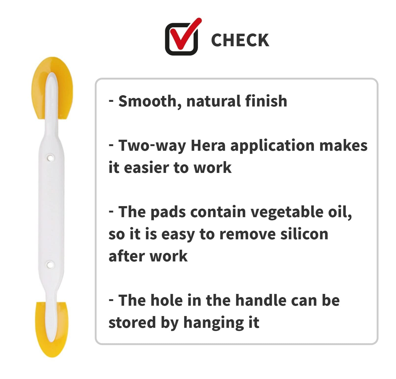 Two-Way Grout Caulk Finishing Tool - 4 Size 2 Pieces Set - Smooth Grout Sealant Silicone Caulking Tool - Rubber Spatula Spreader - Grout Sealer Applicator - Ergonomic Handle Grip