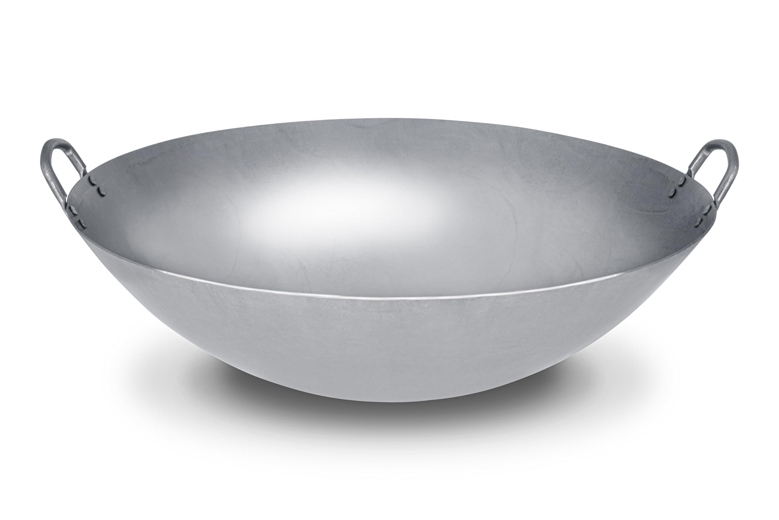 Craft Wok Extra Large 21-Inch Heavy Canton Style Hand Hammered Carbon Steel Wok (Round Bottom) / 731W194X