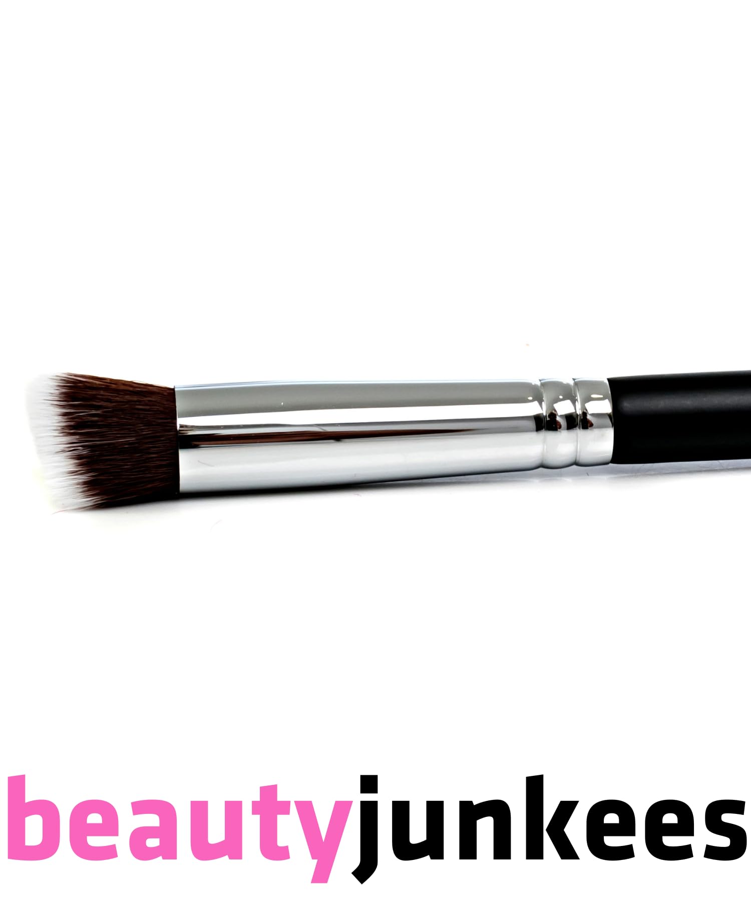 Kabuki Nose Contour Brush - Beauty Junkees Mini Flat Angle Contouring Makeup Brushes, Small Angled for Sculpting, Bronzer, Highlighter with Liquid Cream Powder Cosmetics, Dense, Vegan Synthetic