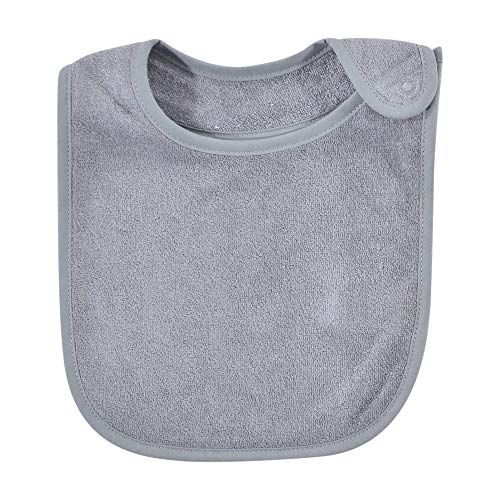 Hudson Baby Unisex Baby Rayon from Bamboo Terry Bibs, Black White, One Size