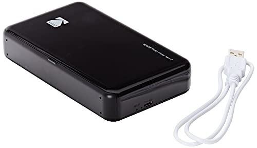 Kodak HD Wireless Portable Mobile Instant Photo Printer, Print Social Media Photos, Premium Quality Full Color Prints. Compatible w/iOS and Android Devices (Black)