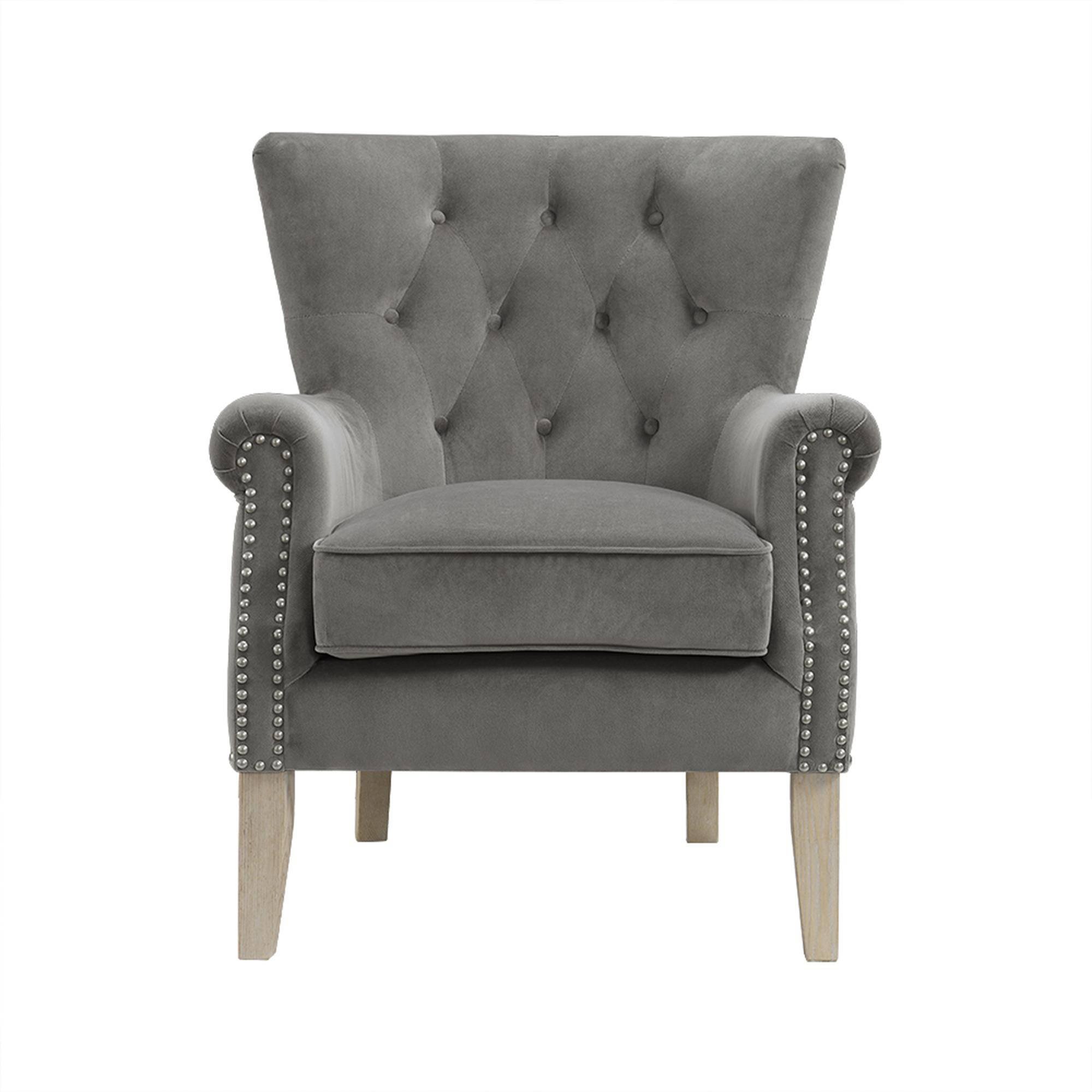 Better Homes & Gardens Accent Chair, Living Room & Home Office (Gray)
