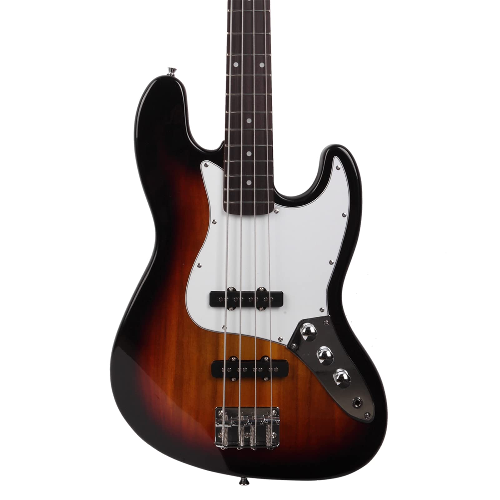 PURELOVEE 45 Inch Electric Bass Guitars Beginner Kit, Full Size 4 Strings Bass Guitar with Gig Bag, Guitar Hanger Hook, Finger Hand Piano, Guitar Strap, Pick and Guitar Cable