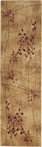 Nourison Somerset Rustic Latte 2'3" x 8' Area-Rug, Easy-Cleaning, Non Shedding, Bed Room, Living Room, Dining Room, Kitchen (2x8)