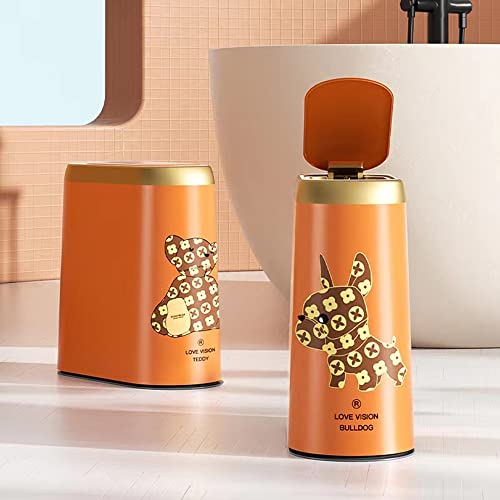 ENFILY Automatic Infrared Motion Sensor Trash Can with Lid, 3.2 Gallon/12 L Smart Electric Touchless Handsfree Kick Garbage Bin, USB Rechargeable Waste Container with 75 Counts (5 Rolls) Trash Bag