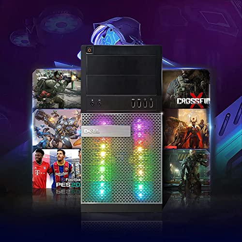 Dell RGB Gaming Desktop PC, Intel I5 3.2Ghz, 16G, 1TB SSD, Radeon RX 5500 XT 8G GDDR6, WiFi, BT 5.0, RGB Keyboard & Mouse, W10P64 (Renewed)