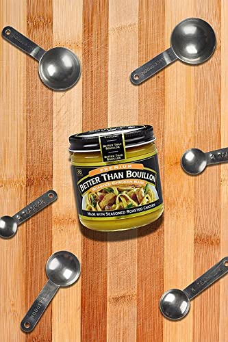 Better Than Bouillon Premium Roasted Chicken Base, Made with Seasoned Roasted Chicken, 38 Servings, Blendable Base for Added Flavor, 8-Ounce Jar (Pack of 1)