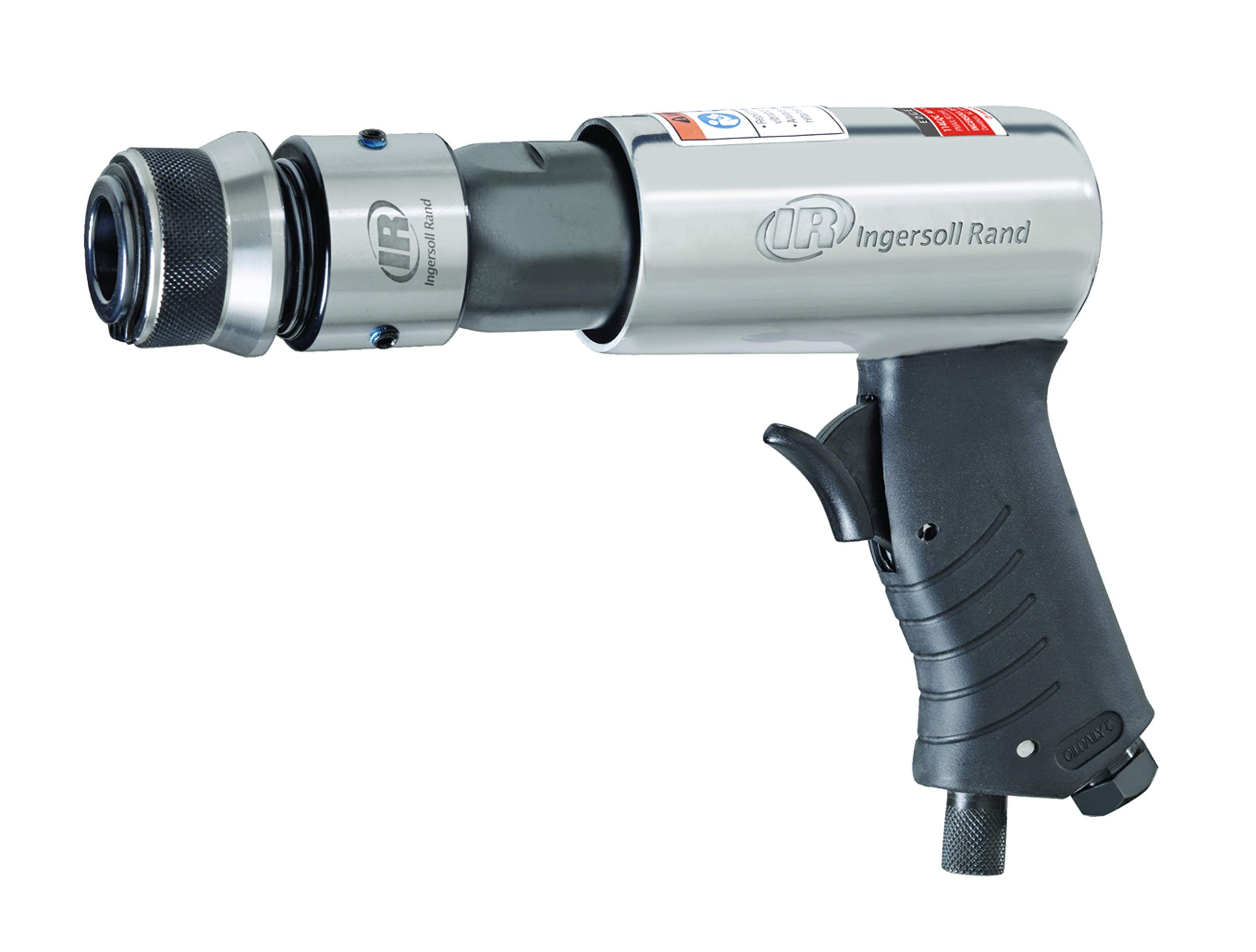Chicago Pneumatic CP7115 Compact Air Powered Needle Scaler, 12 x 1/8", 4,000 BPM & Ingersoll Rand 114GQC Air Hammer - 3 PC Chisel Set with Tapered Punch, 2-5/8 Inch stroke, 3500 BPM, Gray