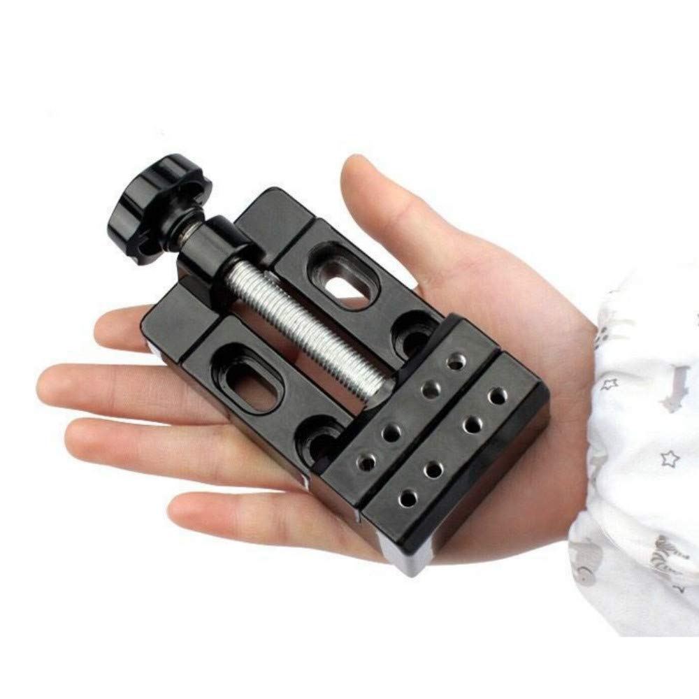 BUYSK Mini Bench Vice Clamp Mini Flat Clamp Opening Parallel Table Vise for Watch Repairing Sculpture Craft Jewelry DIY Carving Tool