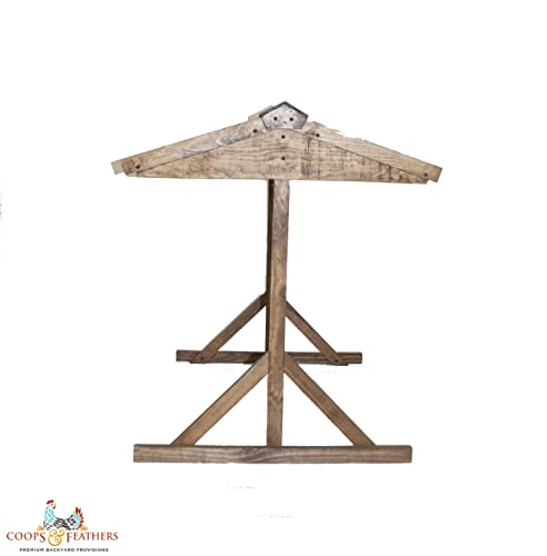 Coops & Feathers Food & Water Shelter-Keep Birds from Roosting on Feeders/Waters and & Prevent Food from Getting Wet