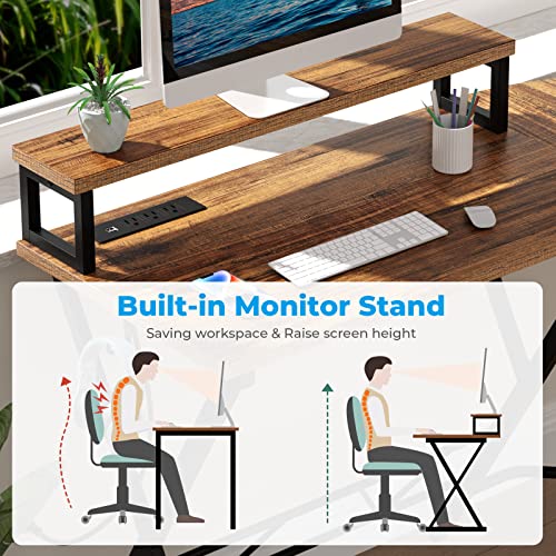 GreenForest Bundles of Folding Desk and L Shaped Desk