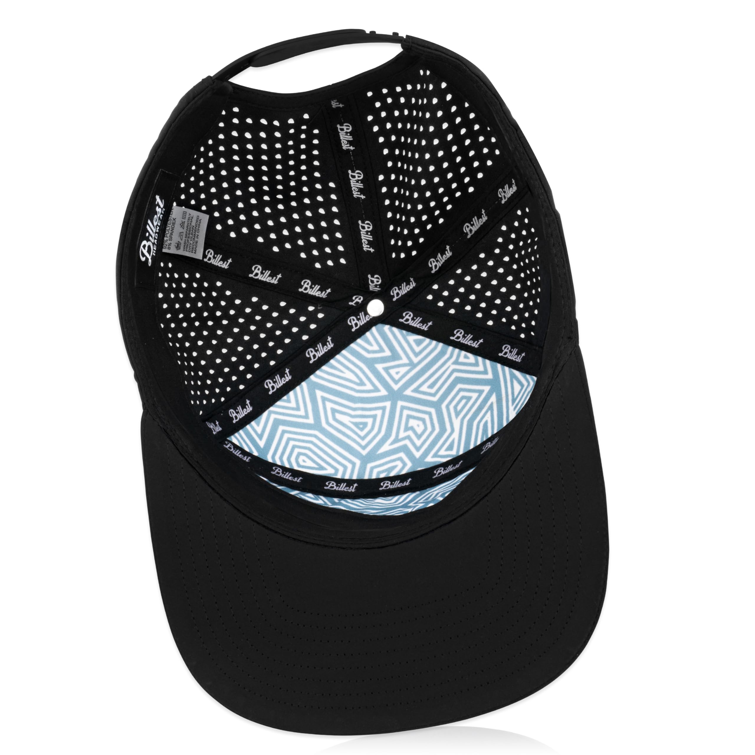 Billest Gresham Flat Bill Hat | Water-Resistant | Grey Snapback | Men & Women | Lightweight & Breathable | Mesh