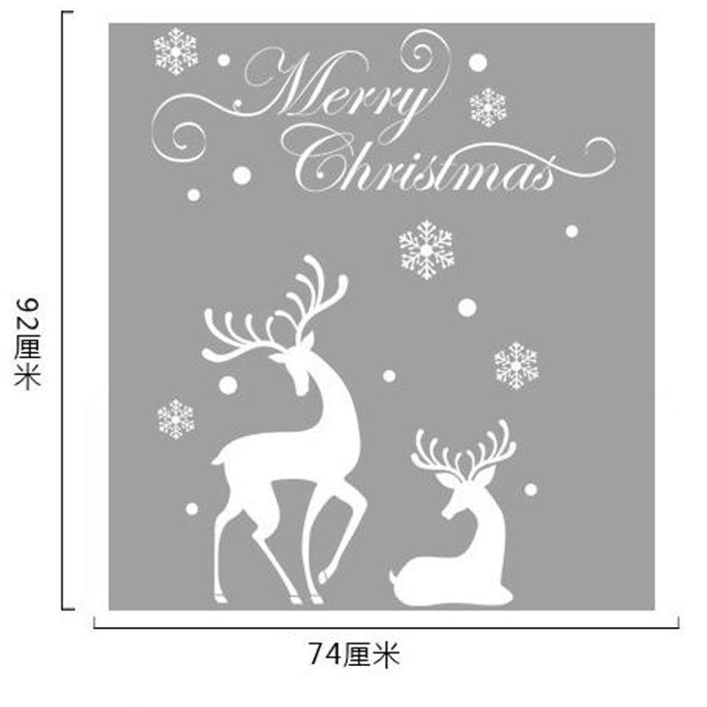 IEason Christmas Wall Stickers, Christmas Mural Removable Wall Sticker Decal Marry Christmas Decor Stickers (A)