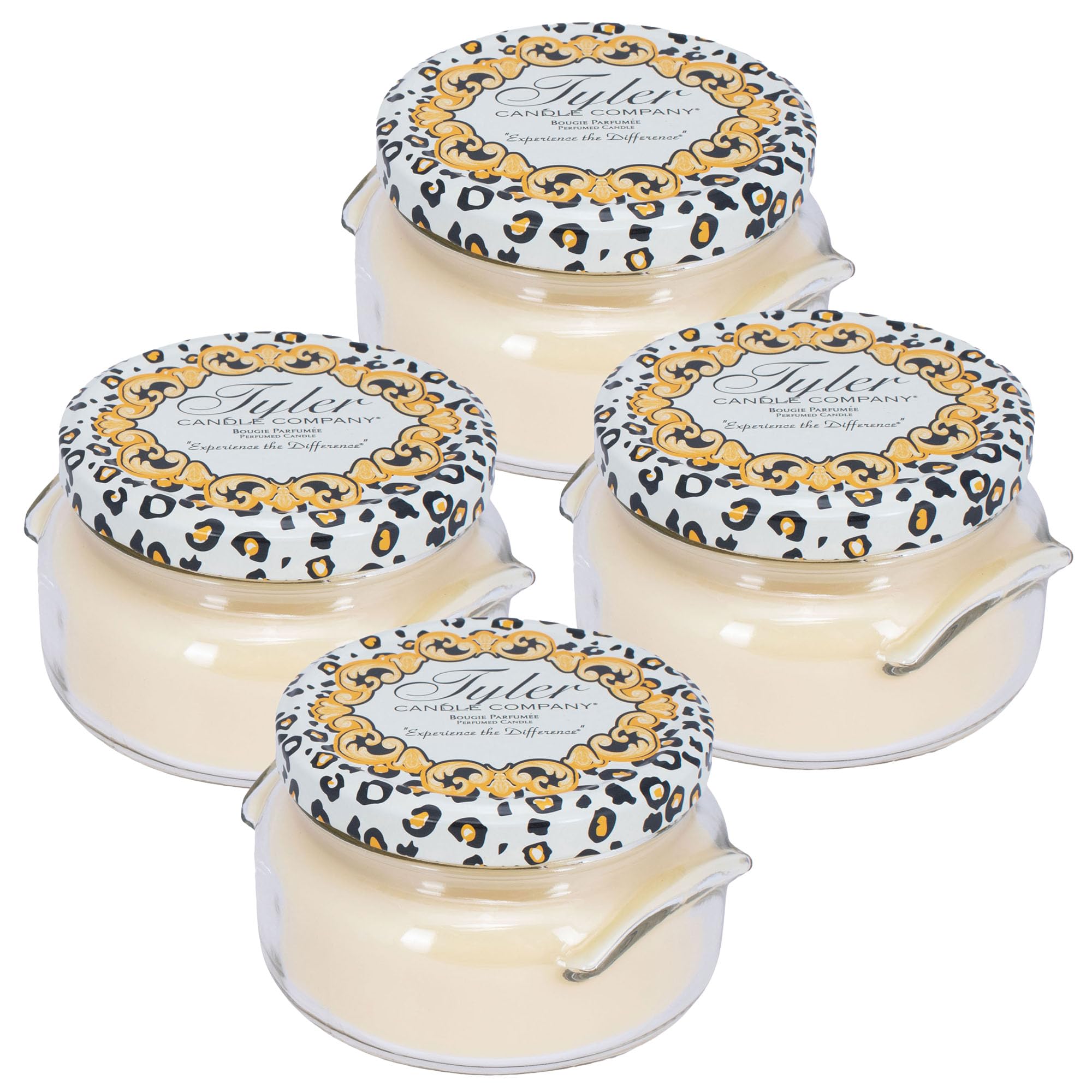 Tyler Candle Company 3062 CINNABUNS 3 Ounce Scented Jar Candle for Home or Office, Pack of 4