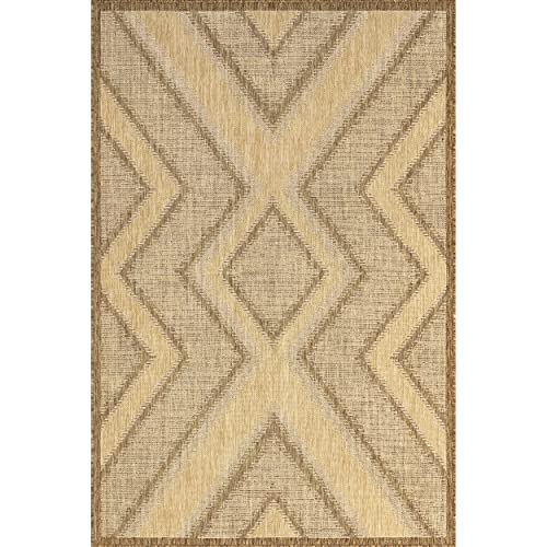 nuLOOM Sherilyn Geometric Indoor/Outdoor Area Rug, 8' x 10', Beige