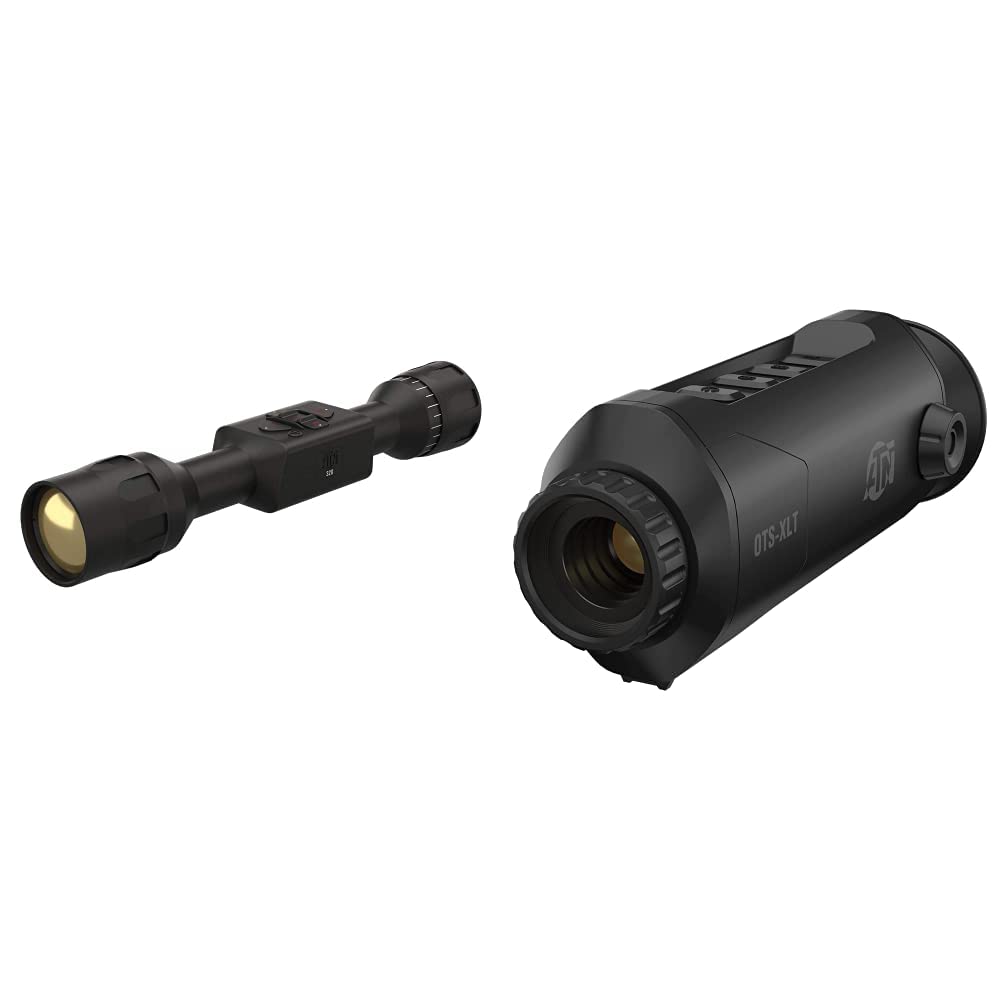 ATN Thor LT 320 5-10x Thermal Rifle Scope (TIWSTLT350X) and ATN OTS-XLT Compact Lightweight Thermal Viewer, 2-8x Bundle