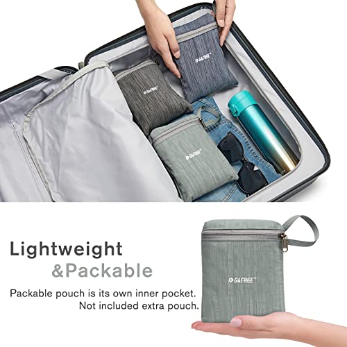 G4Free 10L/15L Hiking Backpack Lightweight Packable Hiking Daypack Small Travel Outdoor Foldable Shoulder Bag(Grey)