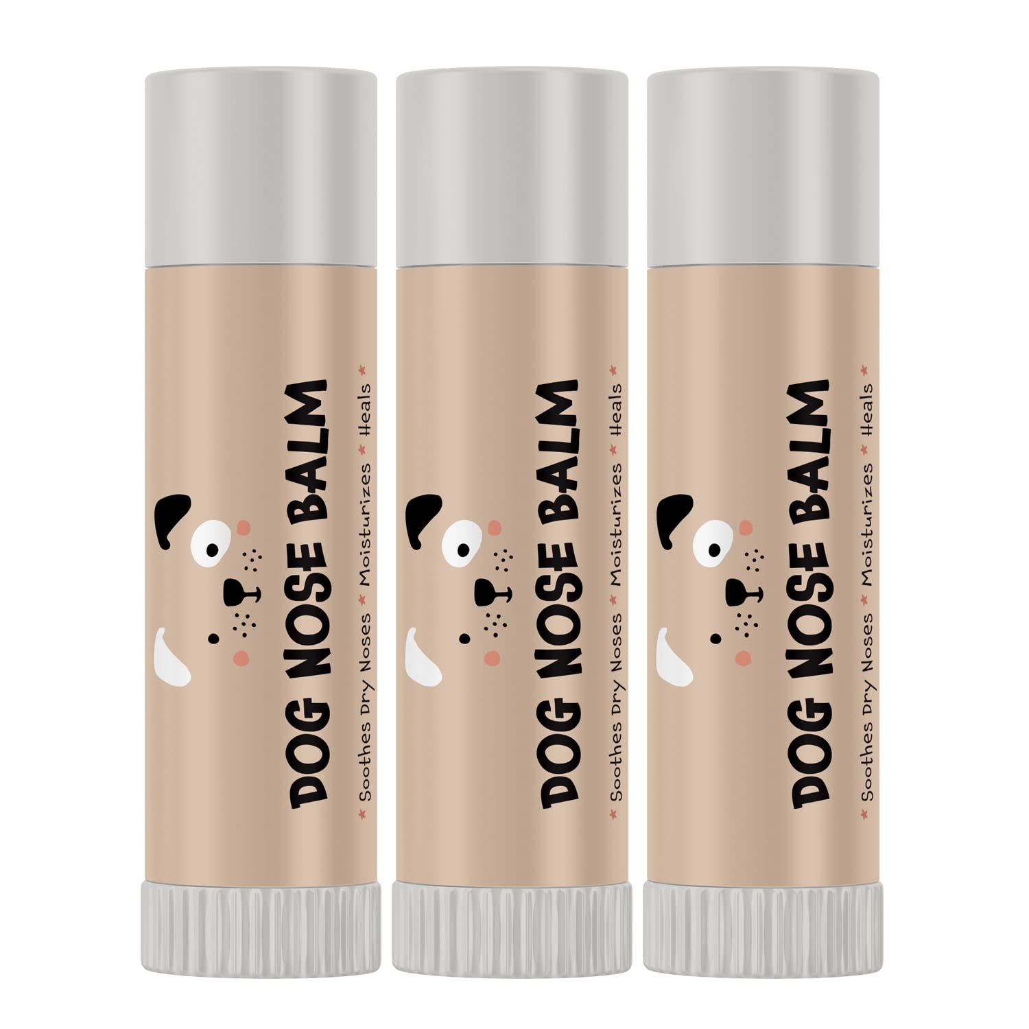 Evergreen Pet Supplies [3 Pack Dog Nose Balm for Soothing Relief from Dryness & Irritation – Snout Balm Provides Seasonal Protection – Nose Butter Dogs Relief Balm Made in USA - 0.15 oz Each