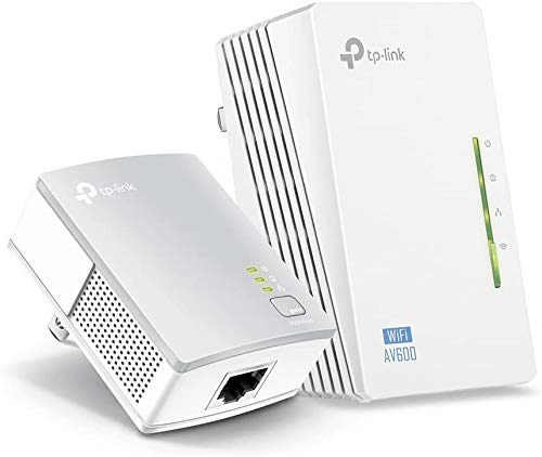 TP-Link AV600 2-Port Powerline Gigabit Wi-Fi Adapter Kit, 2-Kit (TL-WPA4220 KIT) (Renewed)