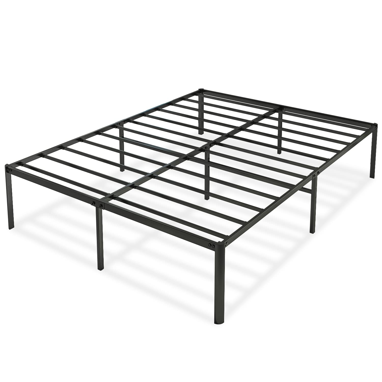 BedStory 16 Inch King Size Bed Frame - Heavy Duty Metal Platform Bed Frame - Easy Assembly, No Box Spring Needed - Curved Bed Legs Design to Avoid Injury - Supports Up to 3000 Lbs