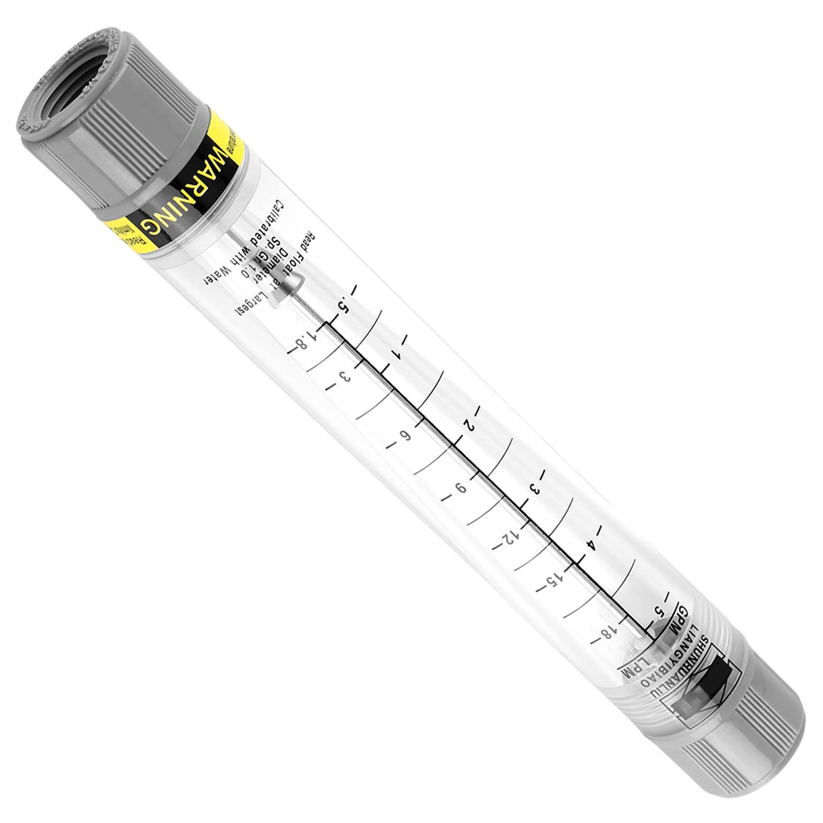 Fafeicy Tube Type Flow Meter, for Gas Liquid Pipeline Flow-Meter 0.5-5 GPM / 1.8-18 LPM Used in Water Industrial Field