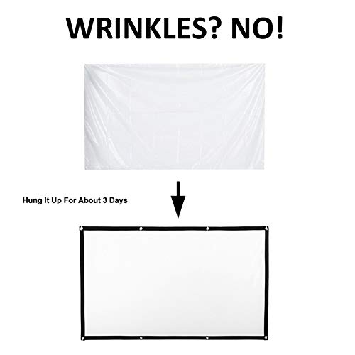 APAINI Folding Projector Screen Portable Home Outdoor KTV Office 3D Projector Screen Projection Screen 60/72/84/100/120/150 Inch (Size : 100 inch)