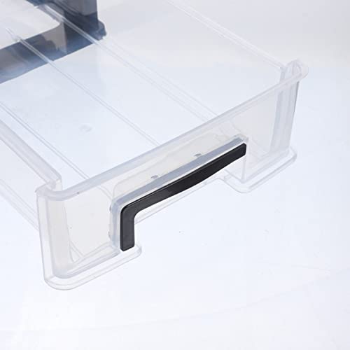 FOMIYES Storage Drawers 4 Layer Drawer Storage Tower Clear Drawers Closet Storage Box Storage Shelf Storage Rack for Office Bedroom Living Room Desk Organizer