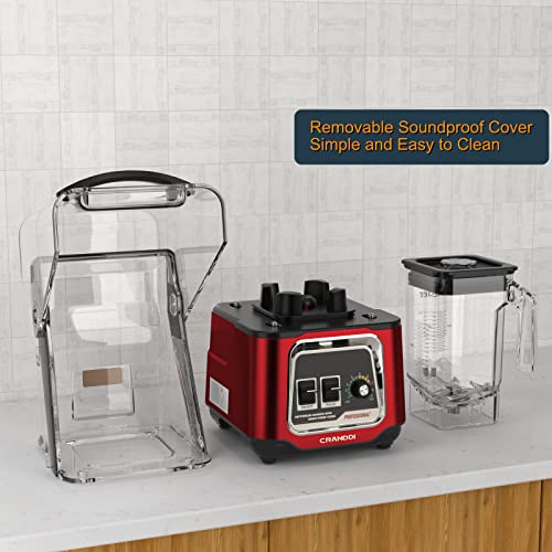 CRANDDI Quiet Smoothie Blender & K80 Tamper