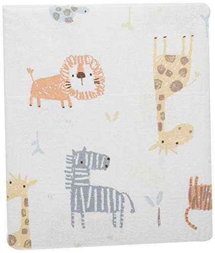Trend Lab Crayon Jungle Deluxe Flannel Fitted Crib Sheet, Multi